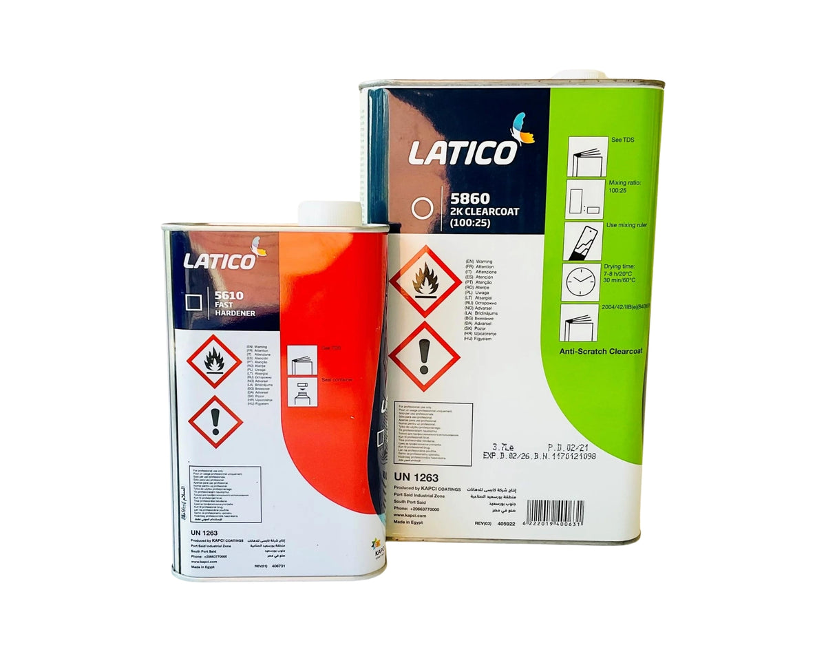 KAPCI Latico 5860 CLEAR COAT HIGH SOLIDS GALLON Kit 4:1 with Hardener ...